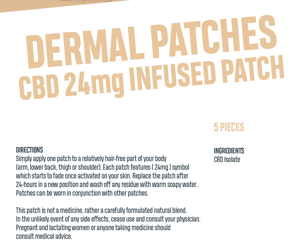 CBD 24mg Infused Patch – Patch Adam